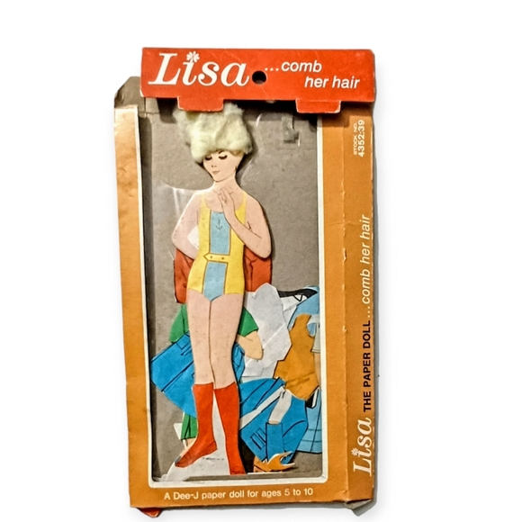Vintage | Toys | Vintage Lisa Paper Doll Whair 435239 Merry Mfg ...